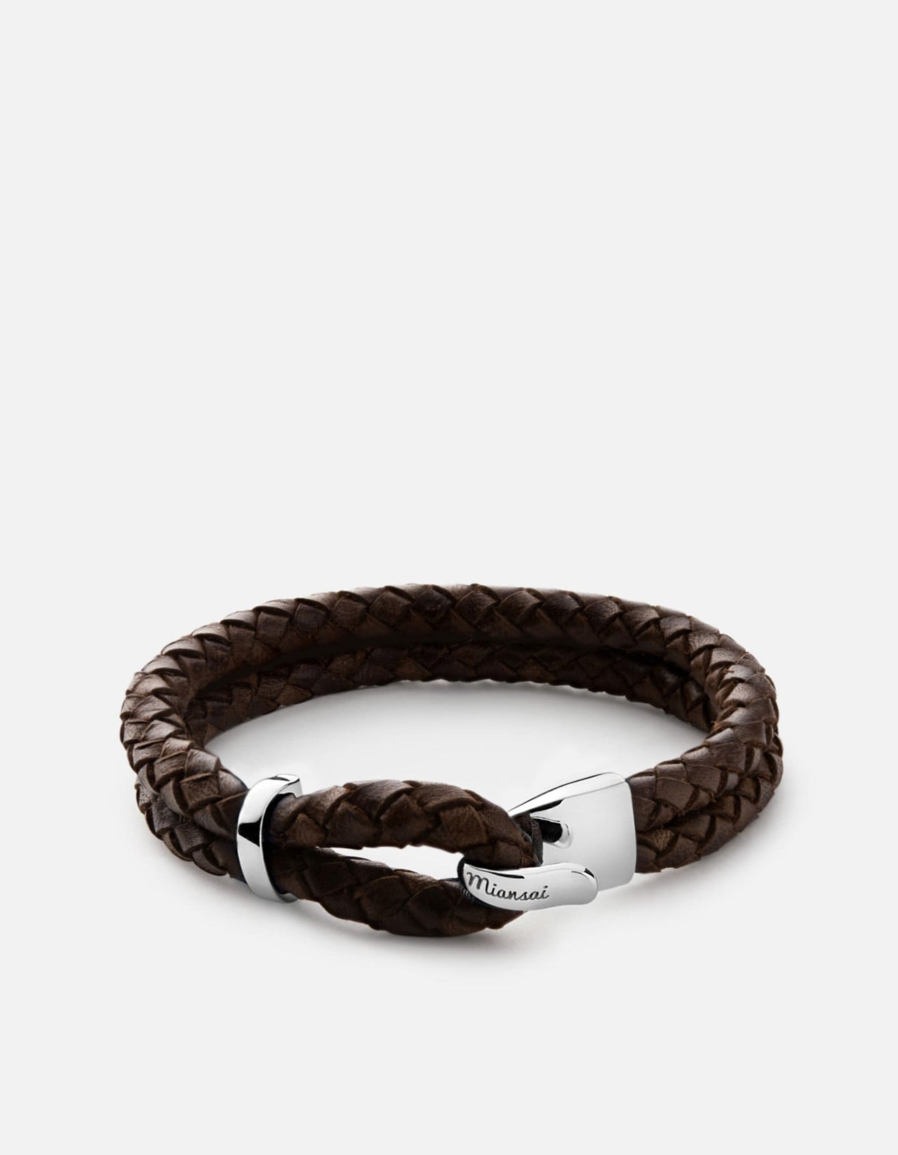 Beacon Leather Bracelet, Sterling Silver | Men's Bracelets | Miansai