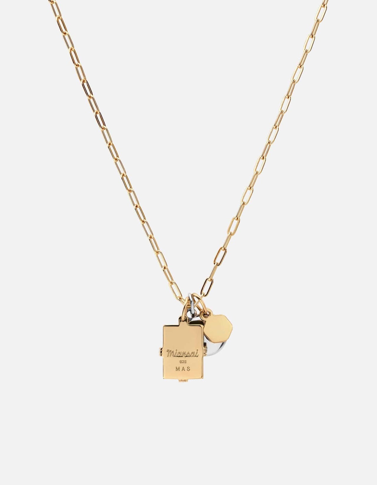 Lennox Trilogy Jasper Green Pendant w/Cable Chain Necklace, Sterling ...