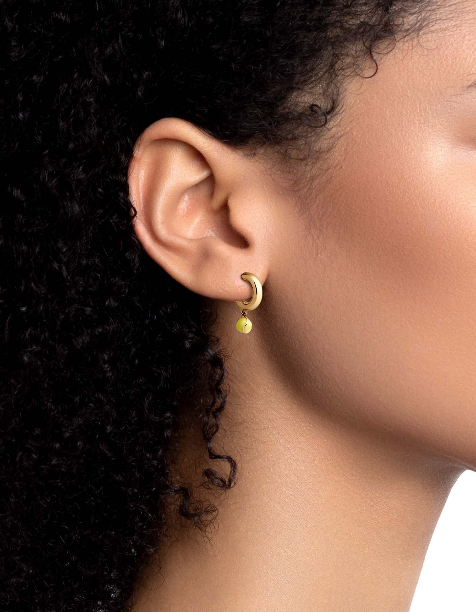Doubles Hoops, Gold Vermeil w/Enamel | Women's Earrings | Miansai