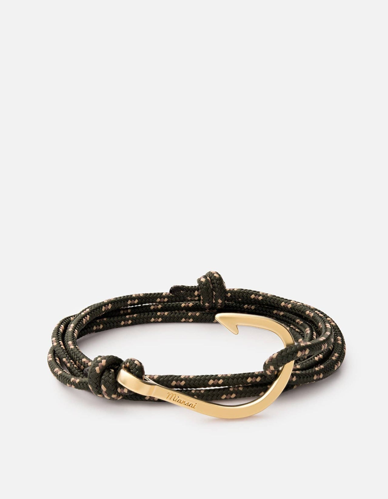 Hook on Rope Bracelet, Matte Gold | Men's Bracelets | Miansai