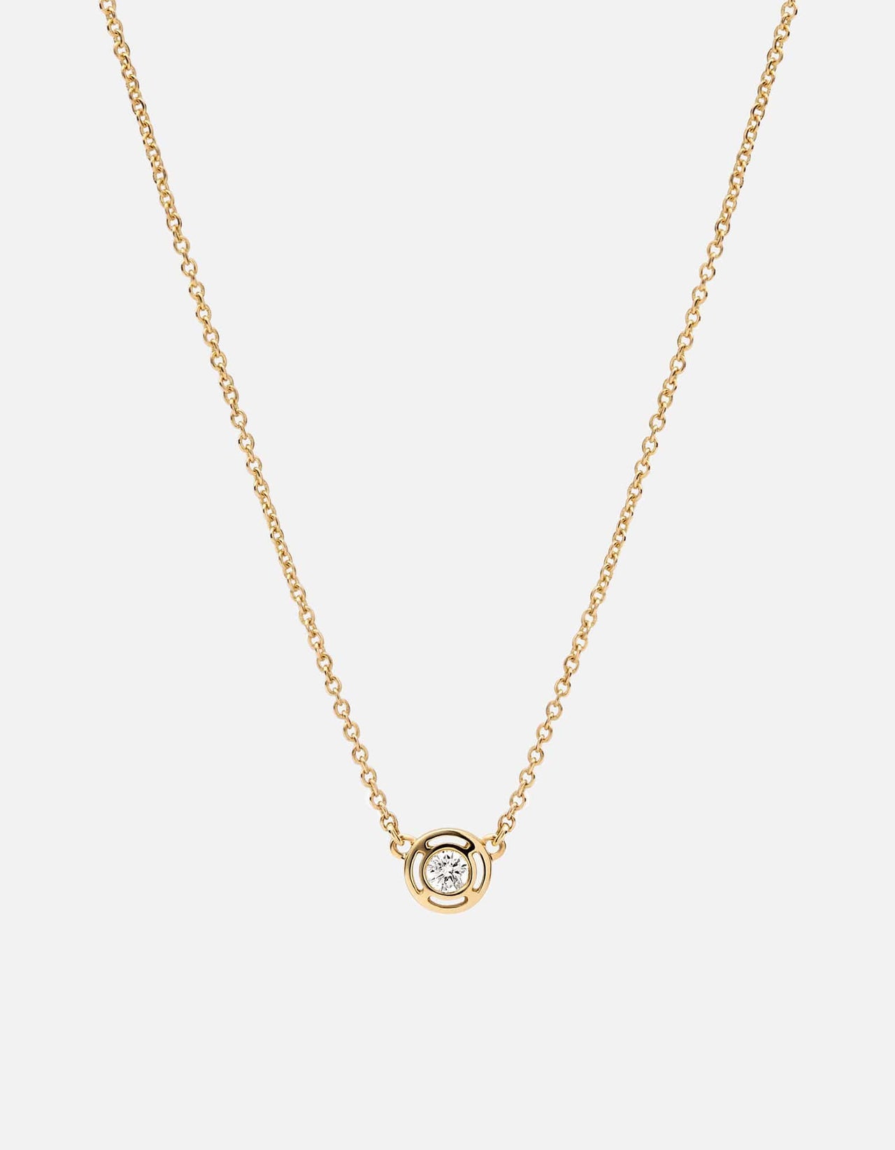 Mini Luna Necklace w/Diamond, 14K Yellow Gold | Mommy and Me | Miansai