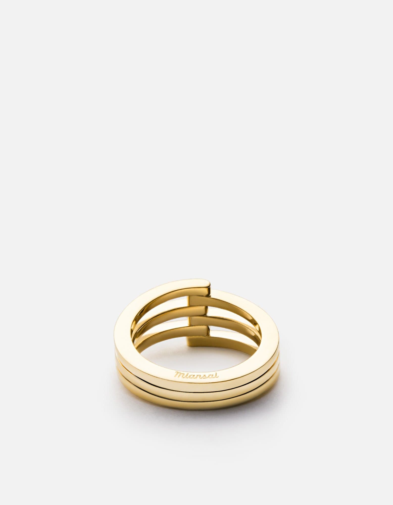 Offset Ring, Gold, Polished | Women's Rings | Miansai