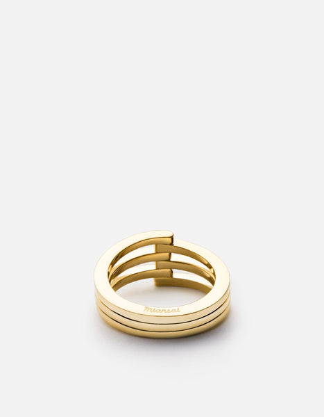 Offset Ring, Gold, Polished | Women's Rings | Miansai
