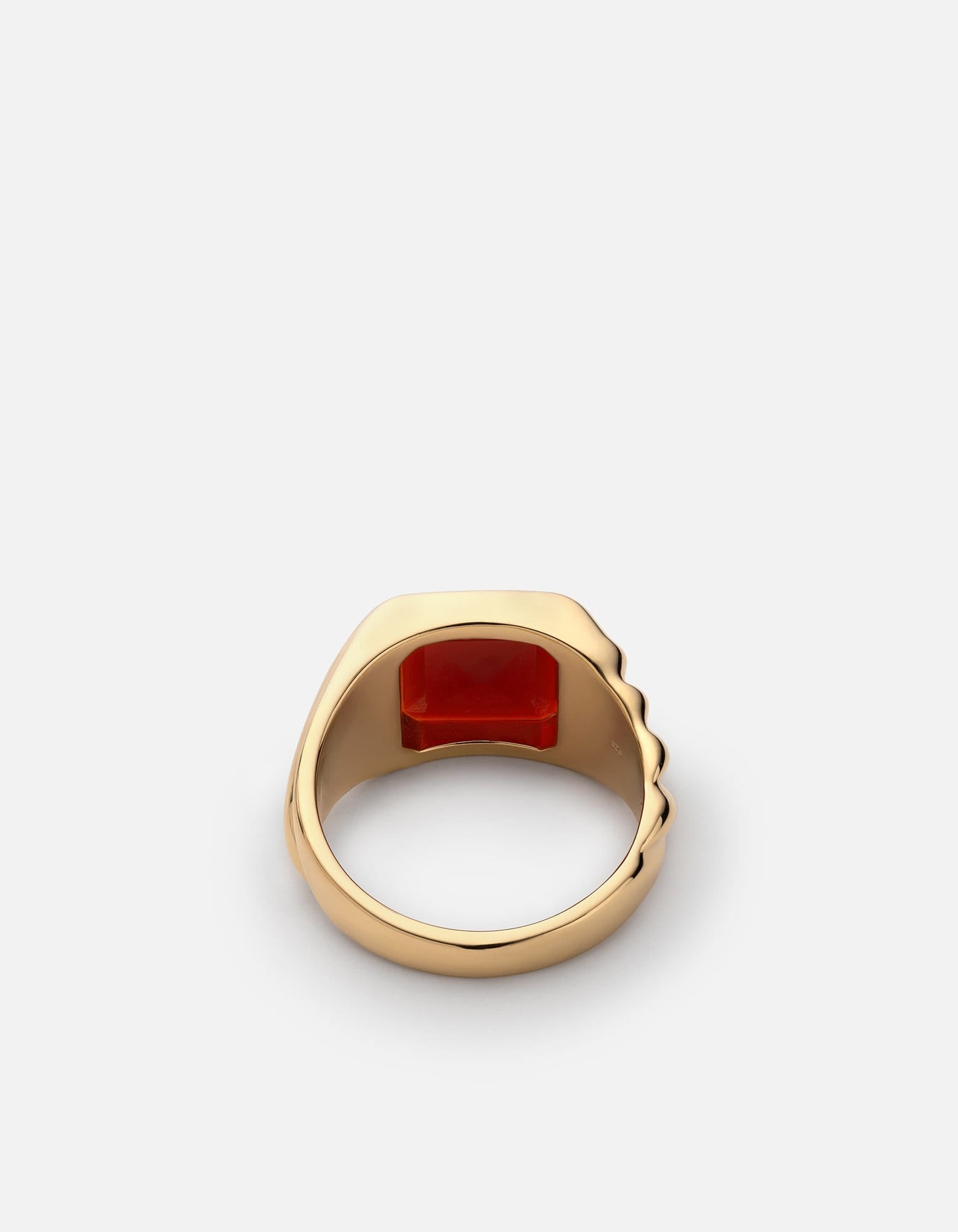 Copal Agate Ring, Gold Vermeil | Men's Rings | Miansai