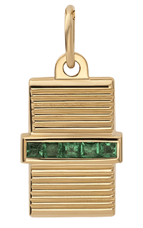 Vault Pendant w/Emeralds, Gold Vermeil – Miansai